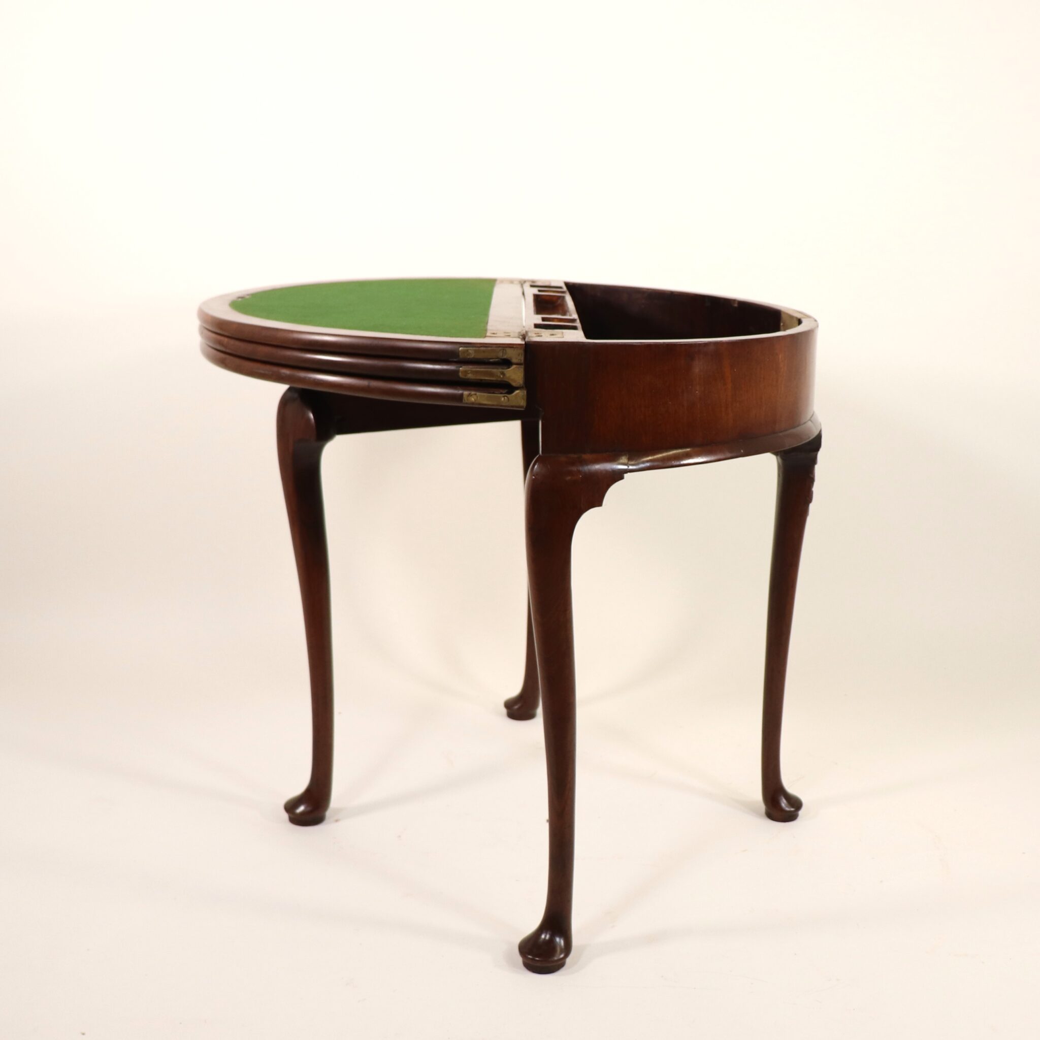 George III English Mahogany Metamorphic Demilune Console Triple Flip ...