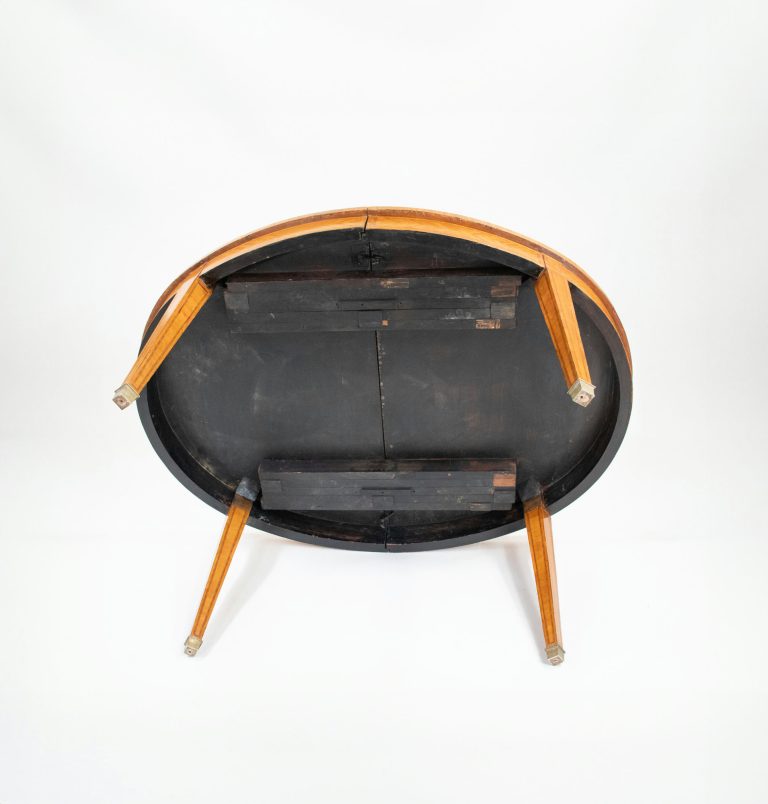 Edwardian Period English Hepplewhite-Inspired Satinwood Dining Ensemble ...
